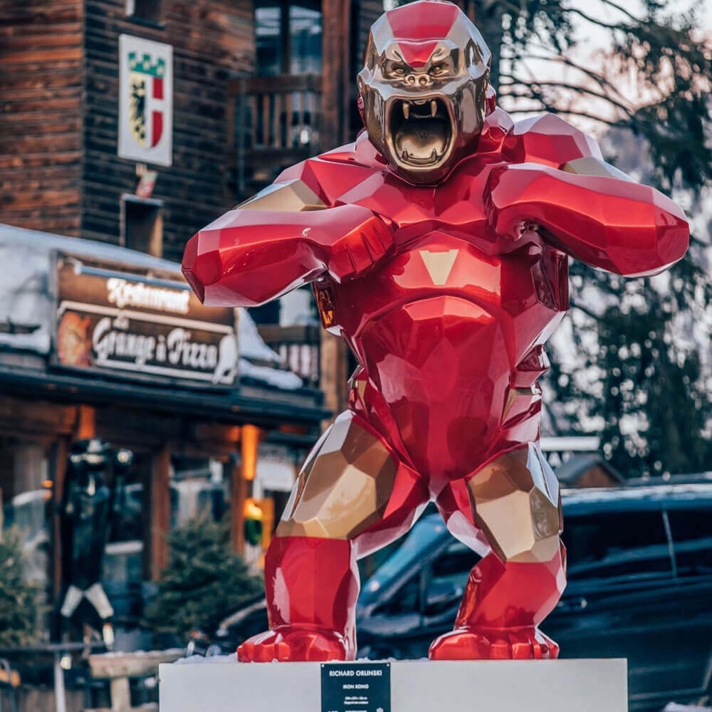 Richard Orlinski Wild Kong Sculpture For Sale - SevenTreeSculpture