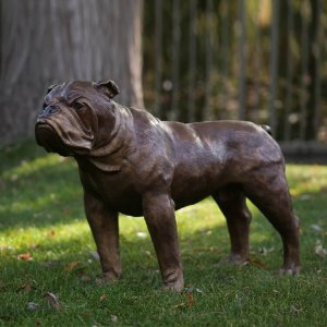 Bronze Pitbull Statue For Sale - SevenTreeSculpture