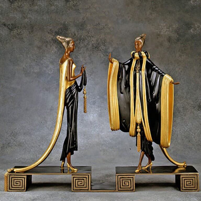 Erte Bronze Statues For Sale - SevenTreeSculpture