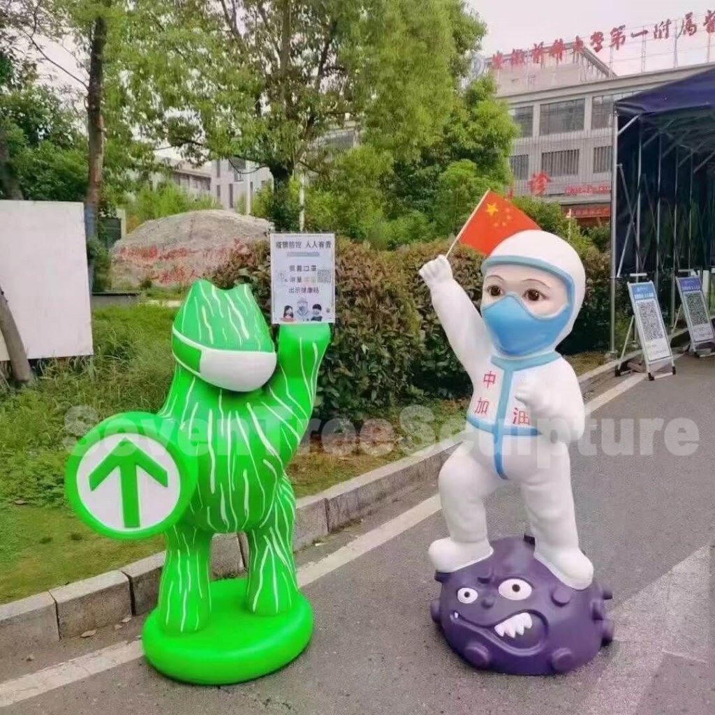 Fiberglass Cartoon Character Statue For Sale - SevenTreeSculpture
