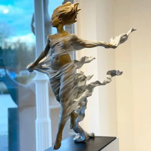 Bronze Luo Li Rong Sculpture For Sale - SevenTreeSculpture