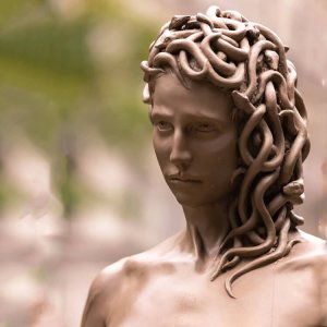 Bronze Medusa Holding Perseus Head Statue Greek Mythology For Sale ...