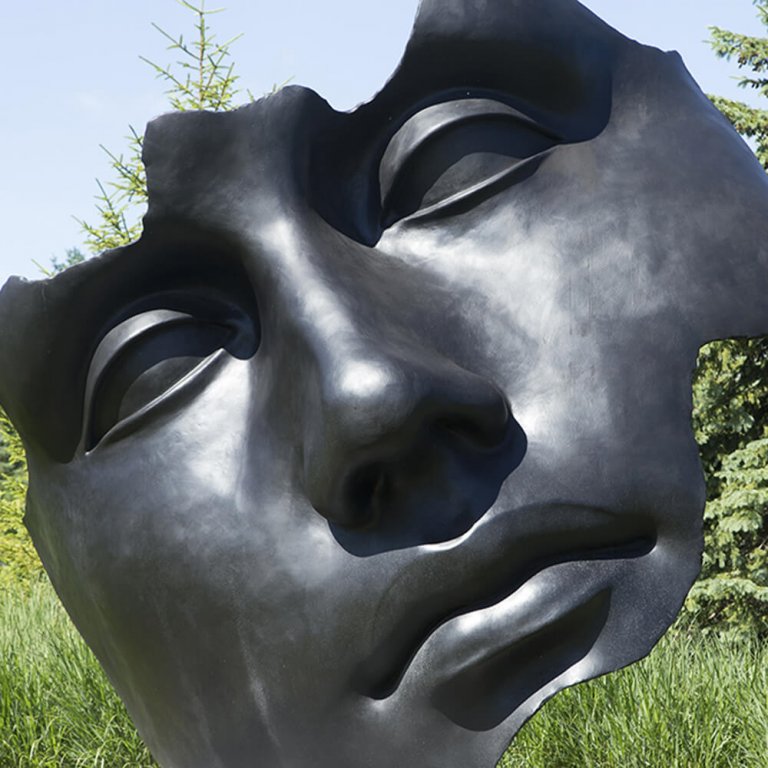 Large Broken Face Bronze Sculpture By Igor Mitoraj For Sale ...