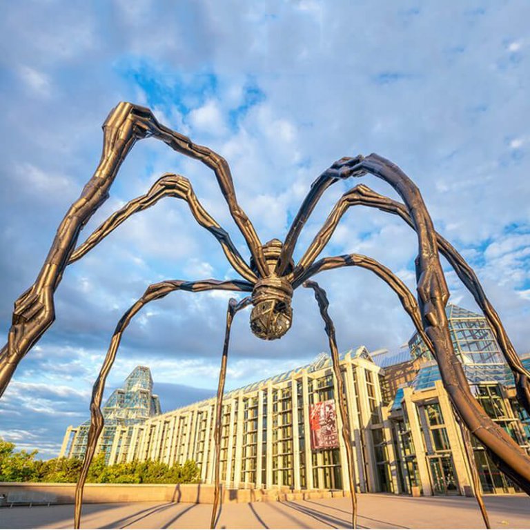 Famous Stainless Steel Giant Spider Sculpture For Sale - SevenTreeSculpture