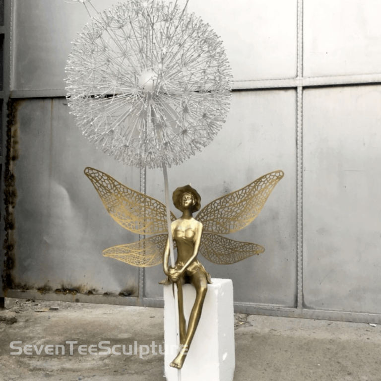 Fairy Dandelion Sculpture - SevenTreeSculpture