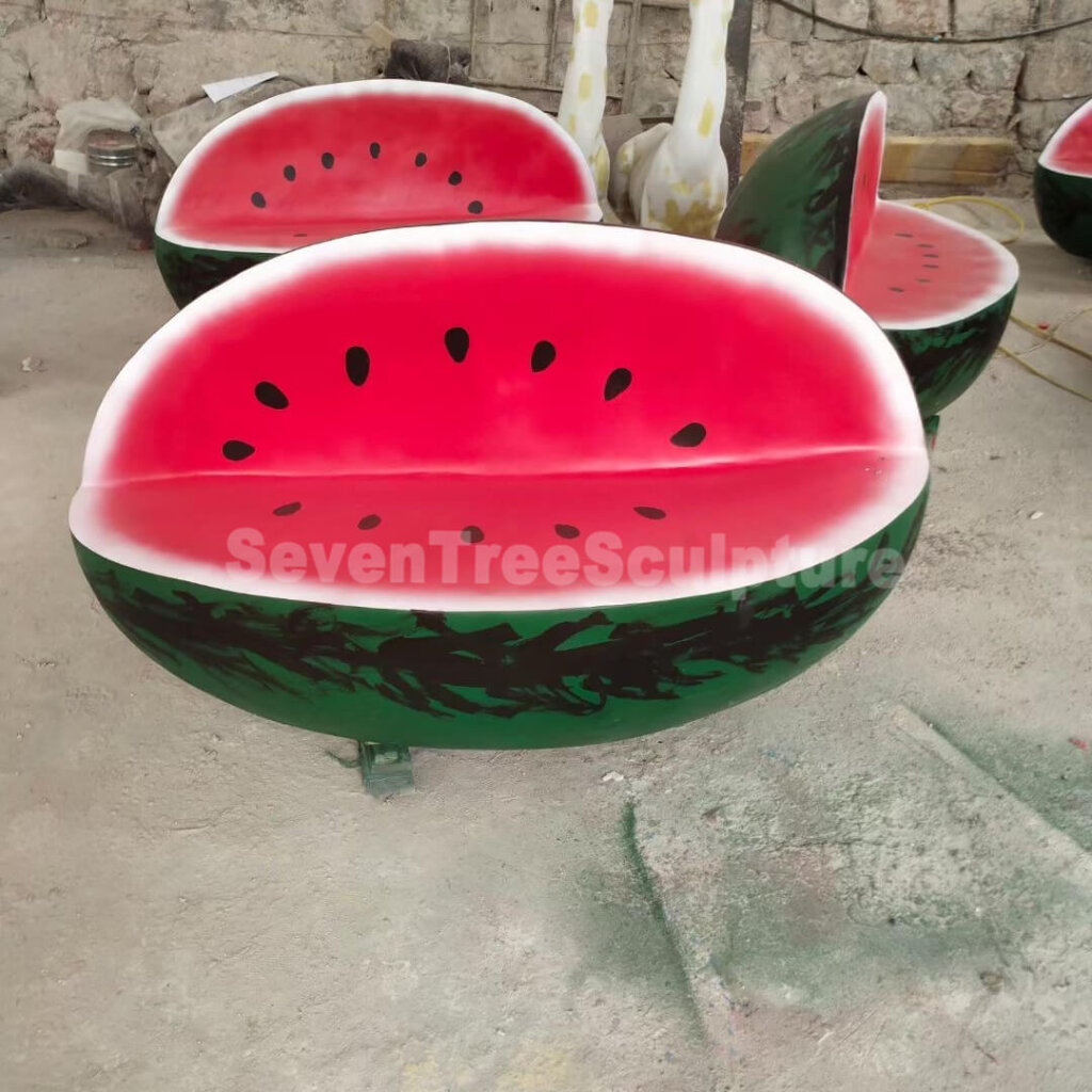 Fruit And Vegetable Chair Sculptures - SevenTreeSculpture
