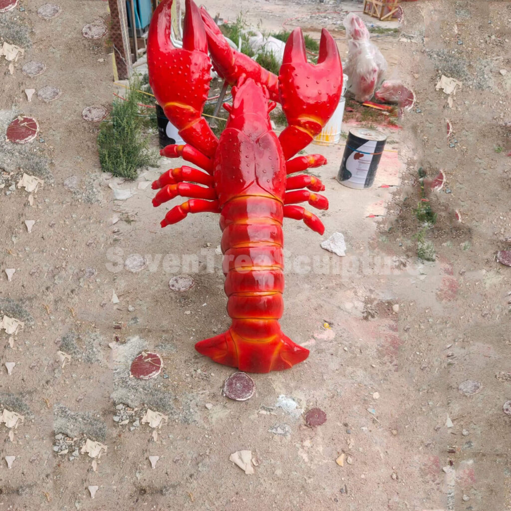 Fiberglass Giant Crayfish Statue - SevenTreeSculpture